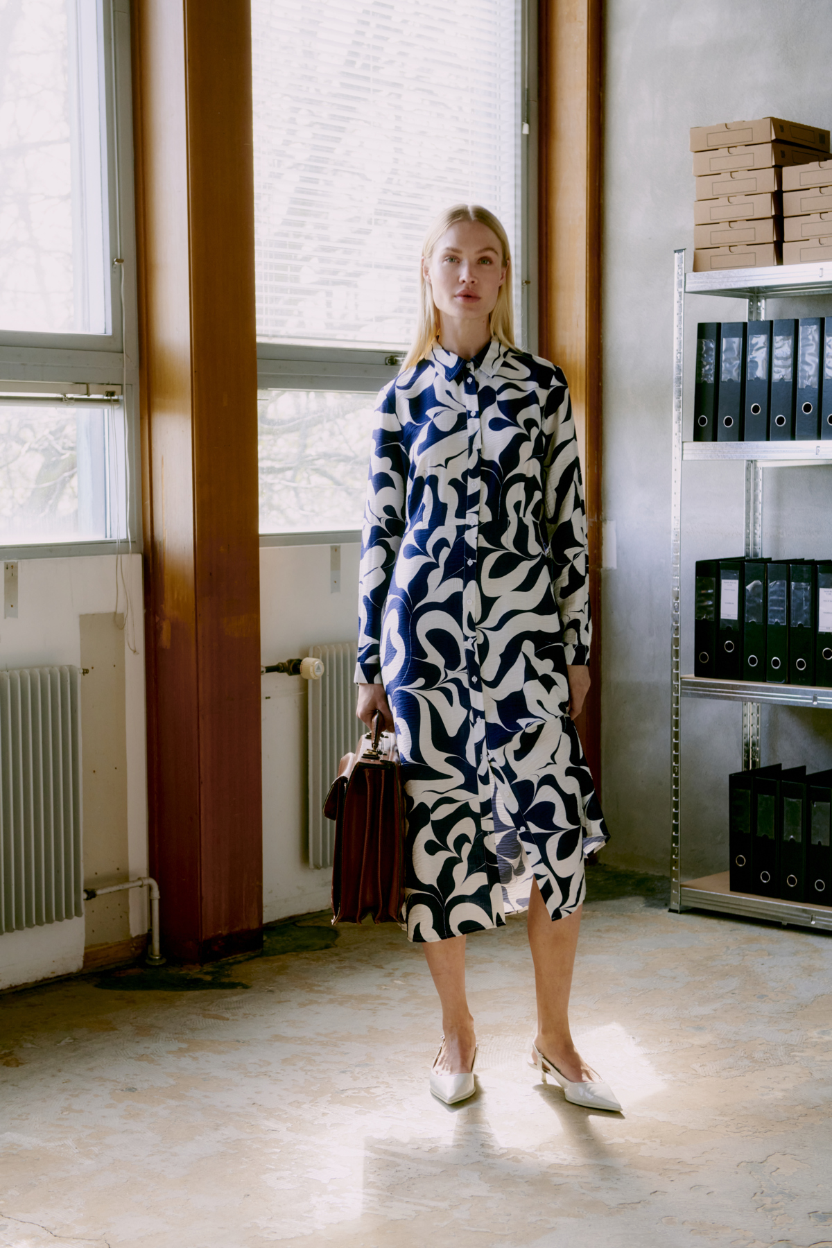 Skyrtukjóll - Blár | Kringlan